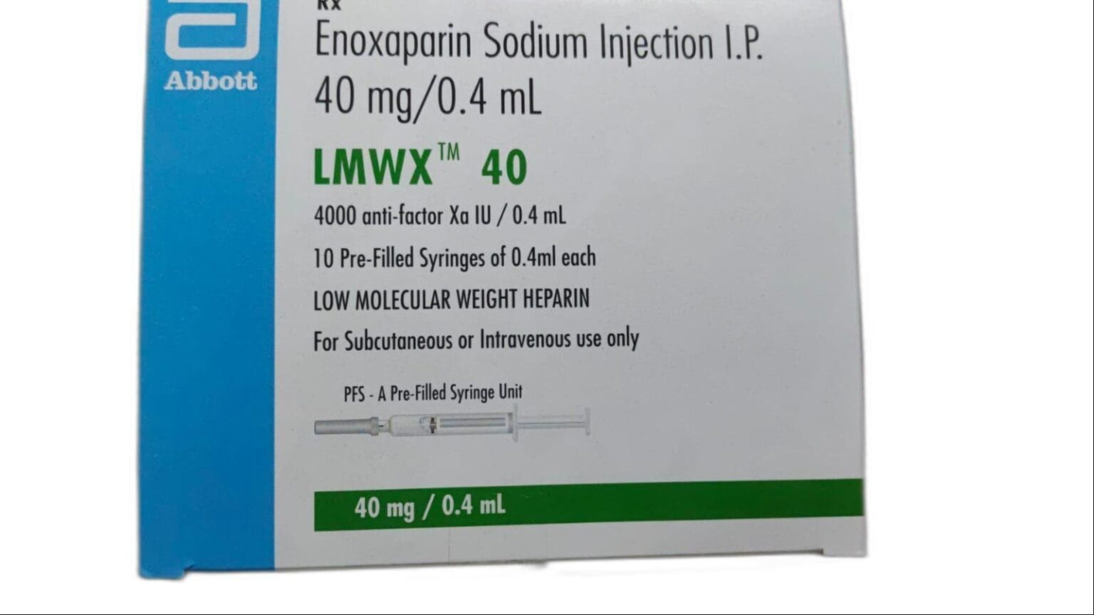 LMWX 40 mg/0.4 ml (Enoxaparin Sodium): Ingredients, Usage, Precautions